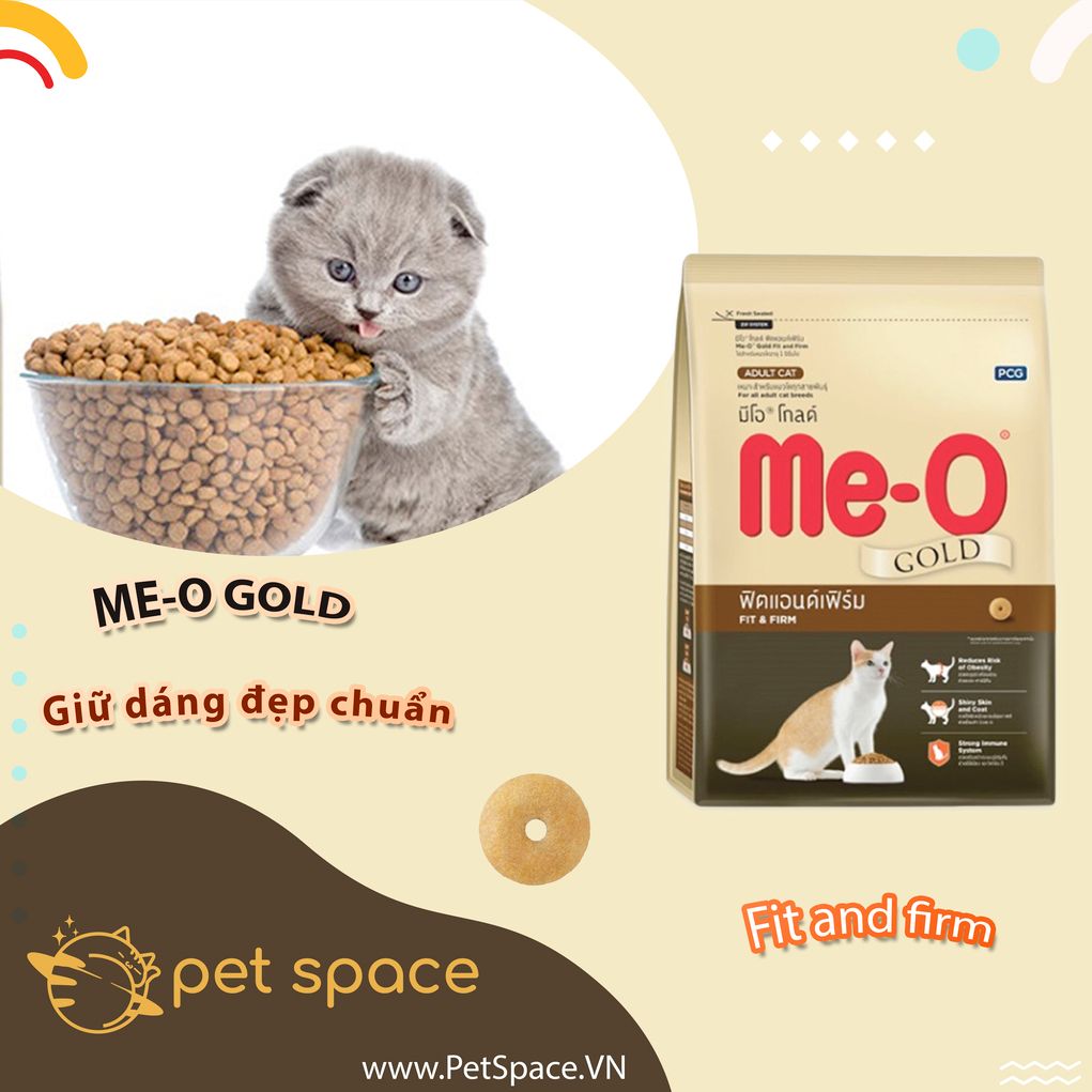 Hạt cho Mèo Me-O Gold 1.2kg Fit and Firm, Indoor, Persian Hạt cho mèo ...
