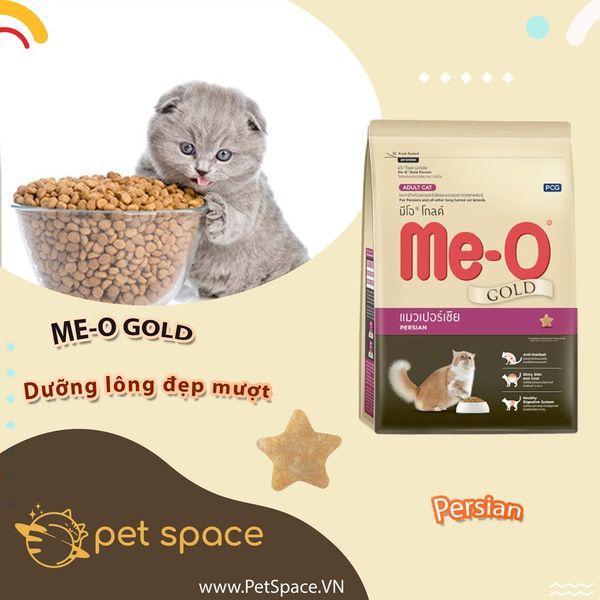 Hạt cho Mèo Me-O Gold 1.2kg Fit and Firm, Indoor, Persian Hạt cho mèo ...