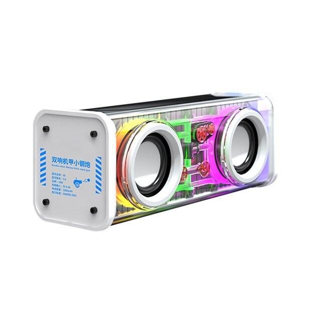 Loa Bluetooth V8 LED RGB Trắng