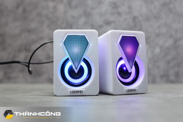 Loa Mini 2.0 LeerFei E-1046 Led RGB (White)