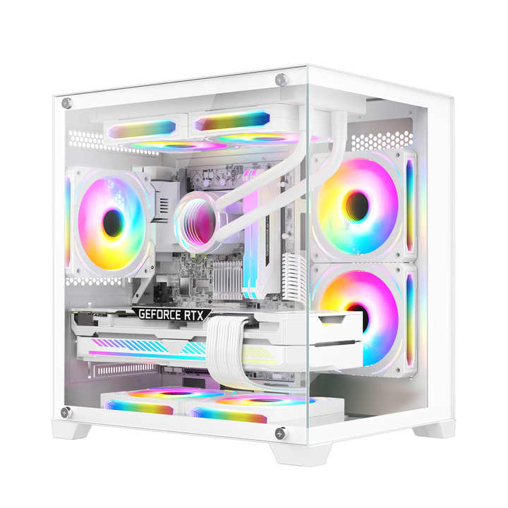 Case MAGIC Aqua-M Ultra White | M-ATX