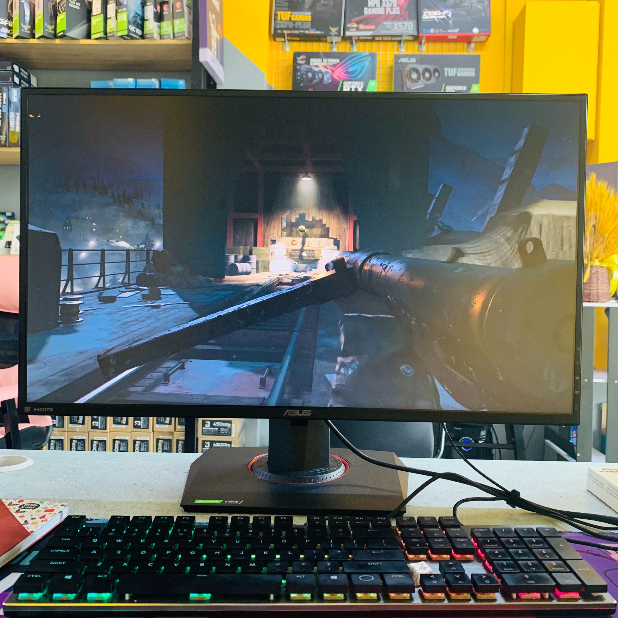 Màn Hình Gaming ASUS VG278Q 27 inch 144Hz 1ms G-SYNC Compatible, FreeS