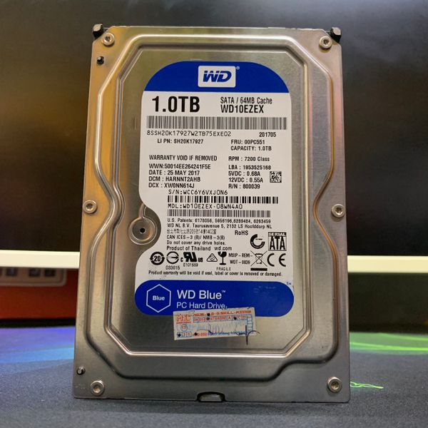 HDD WD 1TB Blue 3.5 inch Cũ