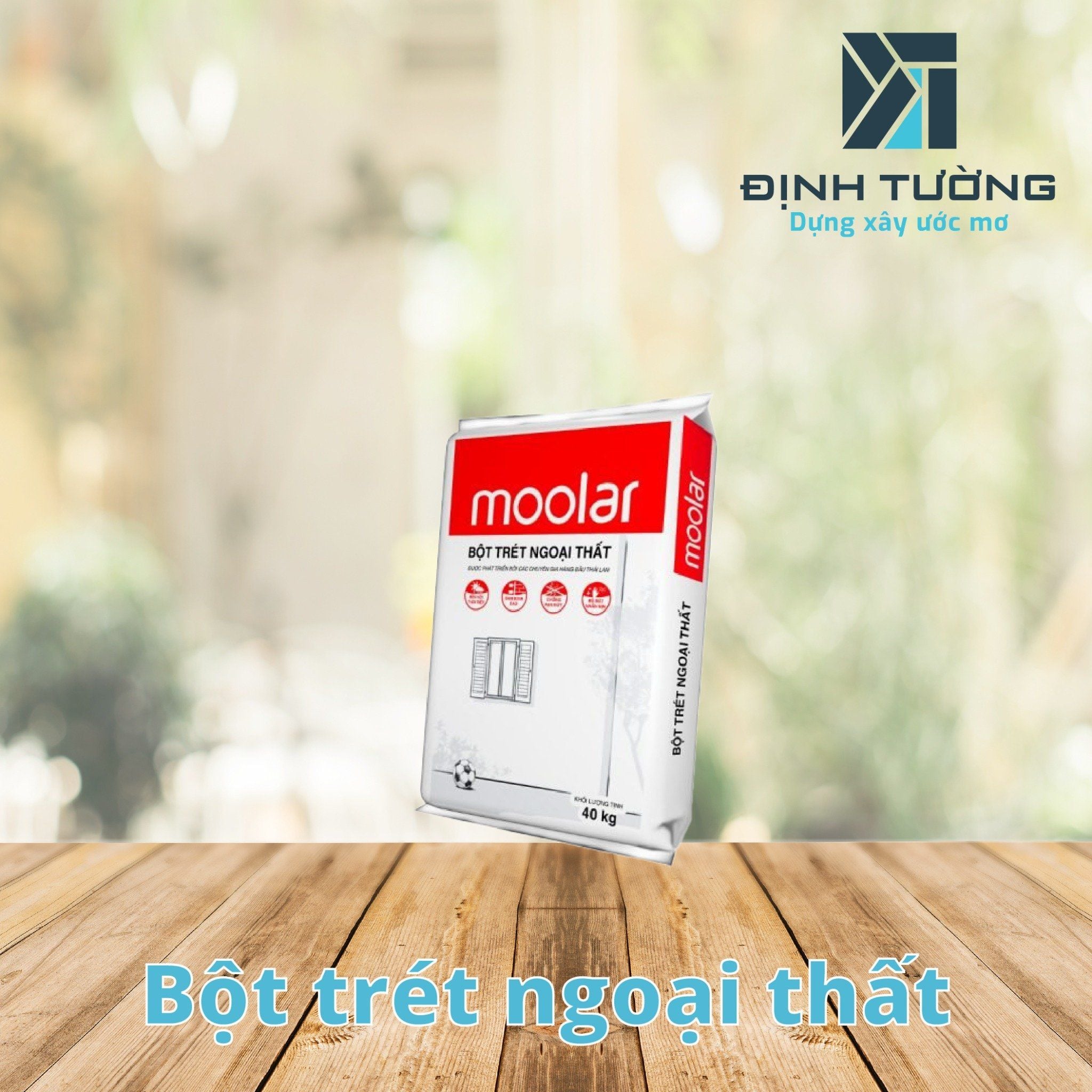Bột trét ngoại thất Moolar - Định Tường