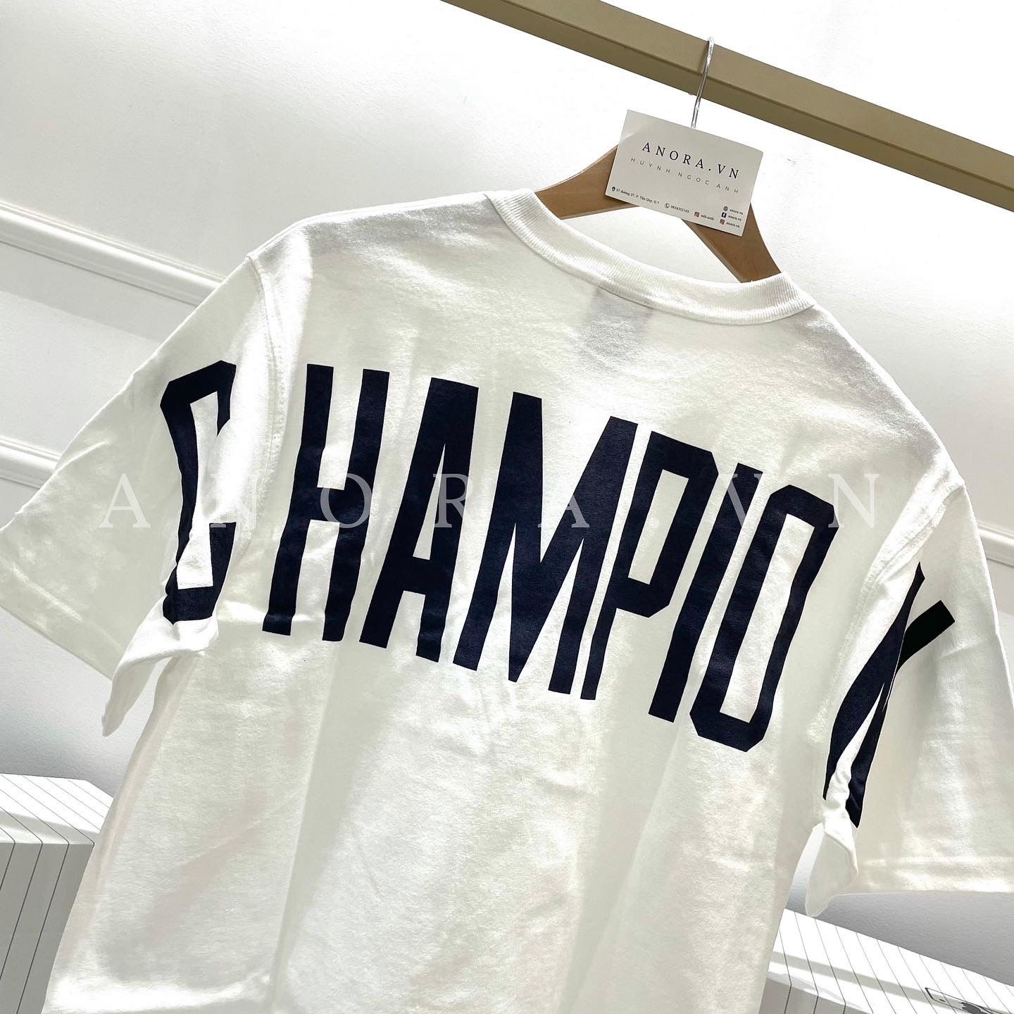CHAMPION HERITAGE BIG LOGO (WHITE) – ANORA.VN