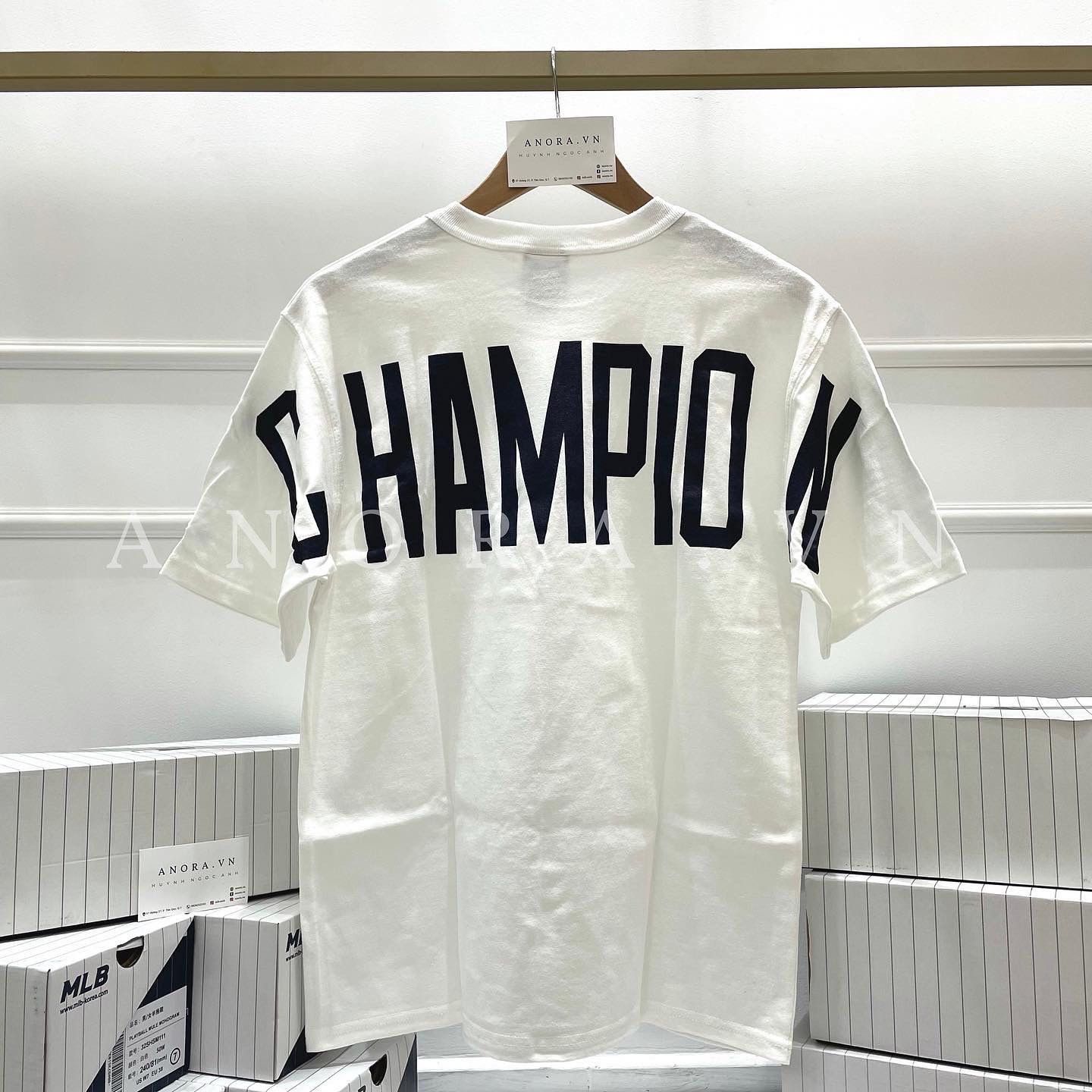 CHAMPION HERITAGE BIG LOGO (WHITE) – ANORA.VN