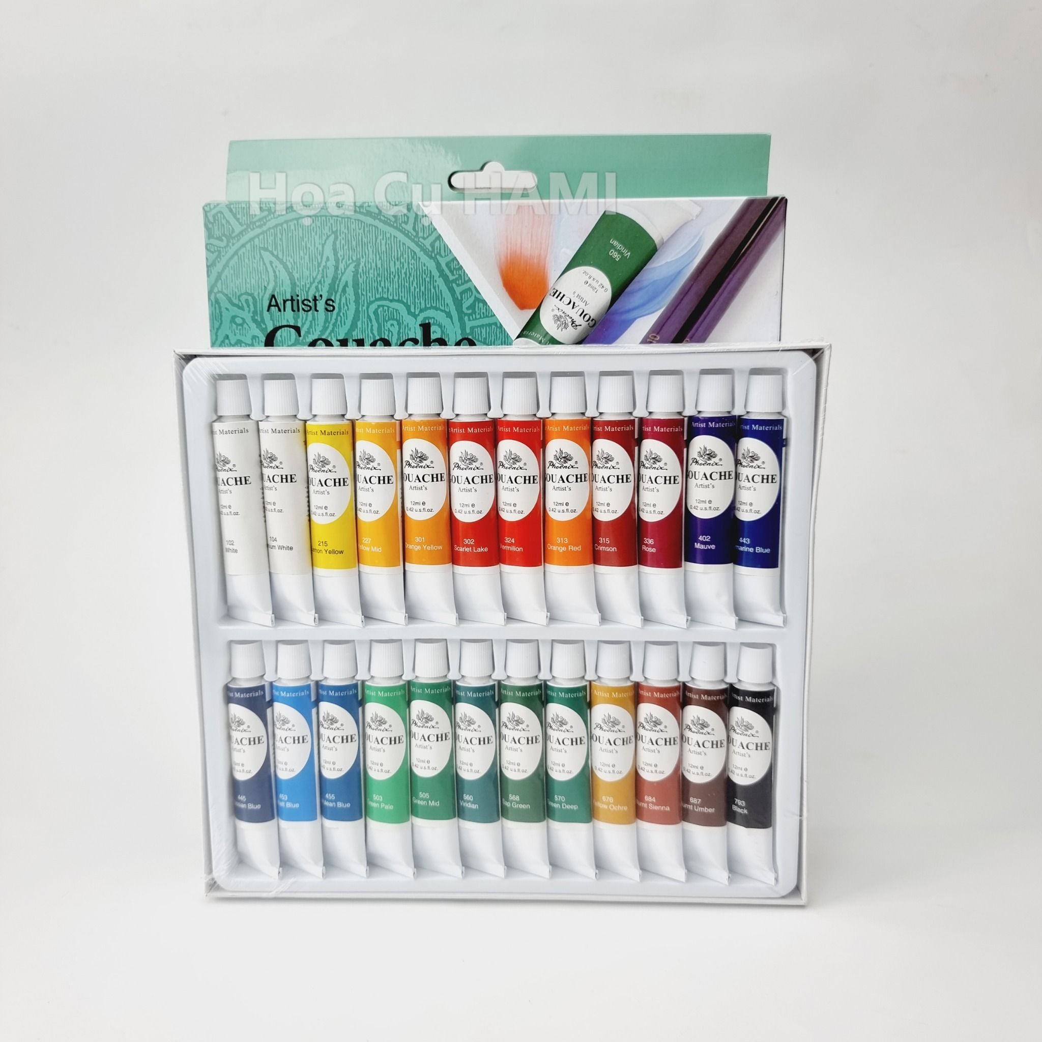 Màu Gouache Dạng Tuýp Phoenix Studio Gouache – Họa cụ HAMI