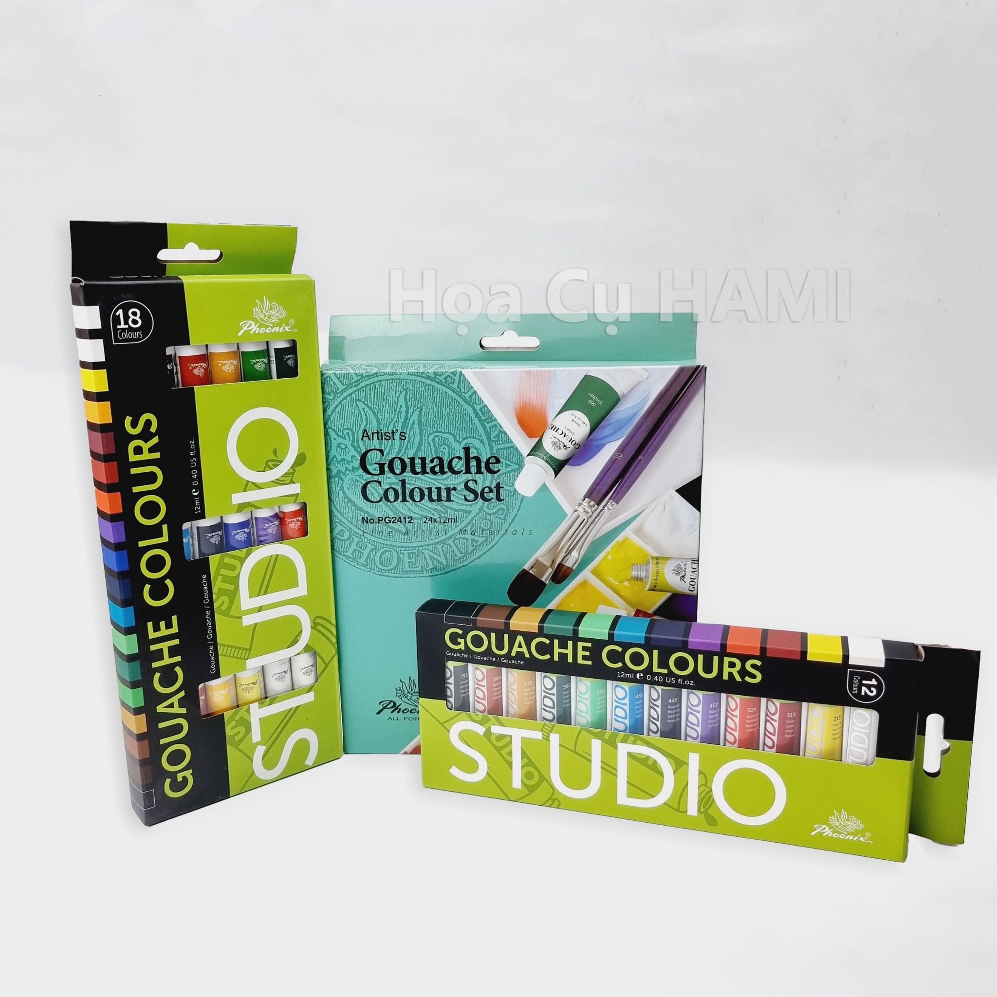 Màu Gouache Dạng Tuýp Phoenix Studio Gouache – Họa cụ HAMI