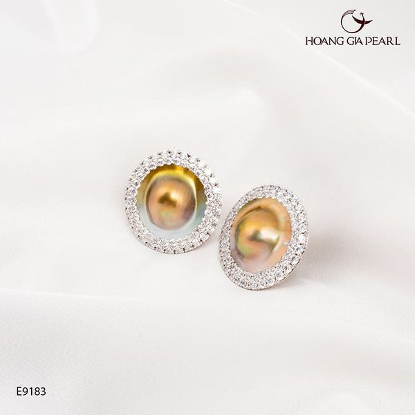 Bông tai ngọc trai E9183 - Hoàng Gia Pearl