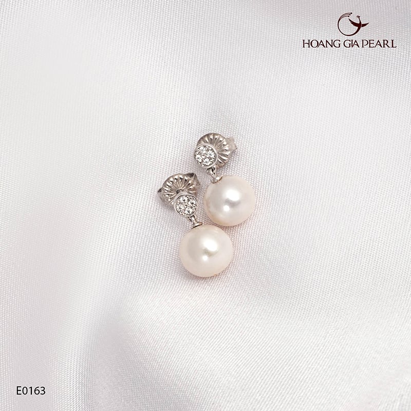 Bông tai ngọc trai E0163 - Hoàng Gia Pearl