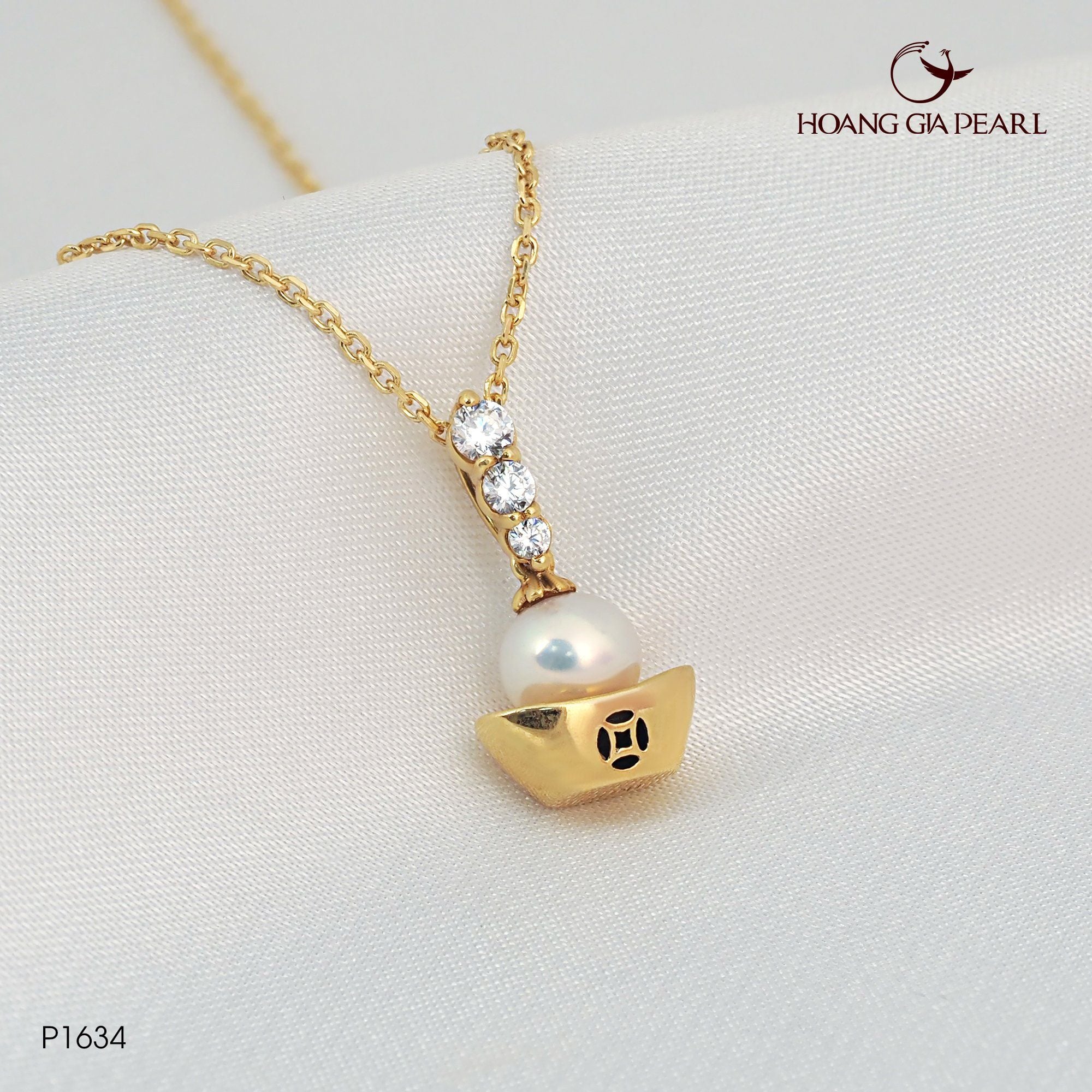 Mặt dây chuyền ngọc trai P1634 - Hoàng Gia Pearl