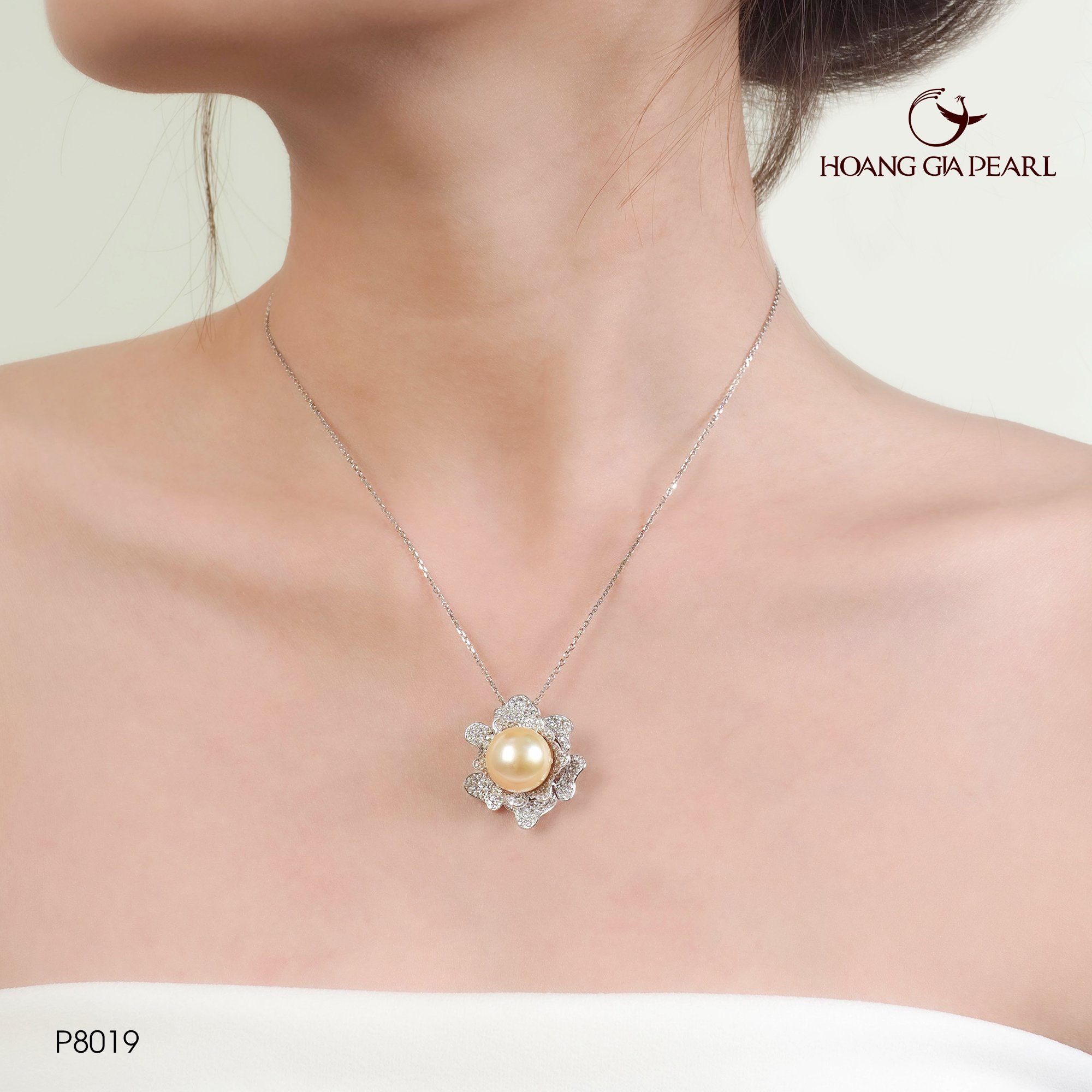 Mặt dây chuyền ngọc trai P8019 - Hoàng Gia Pearl