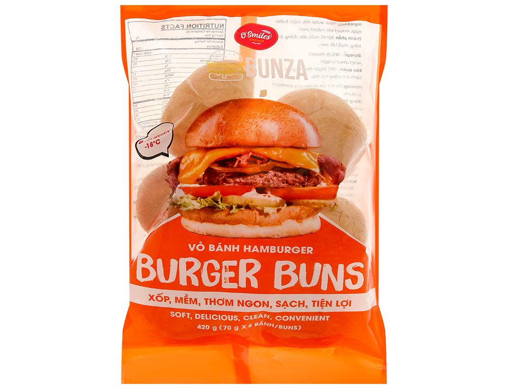 Vỏ Bánh Hamburger Bunza 420g – Siêu Thị Genshai