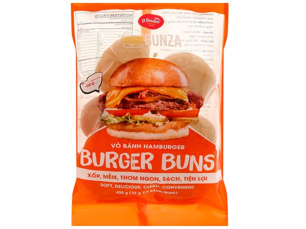 Vỏ Bánh Hamburger Bunza 420g – Siêu Thị Genshai