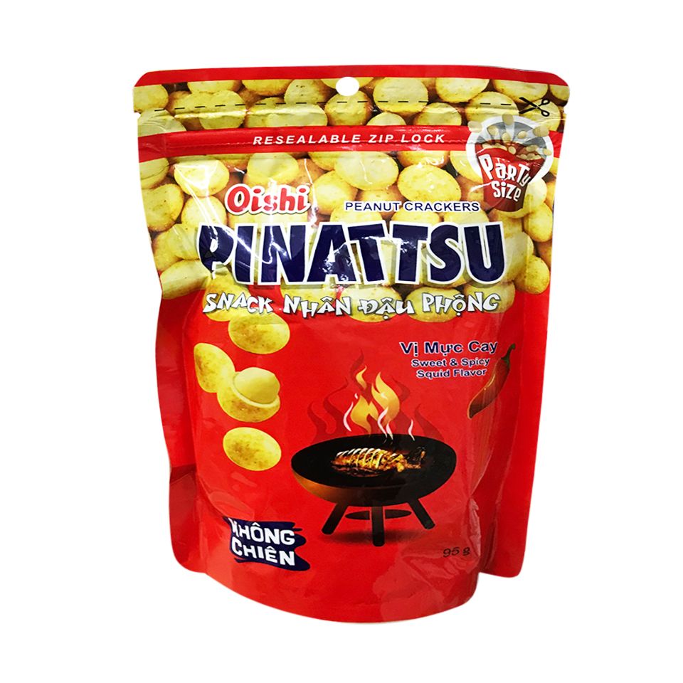 Đậu Phộng Pinattsu Vị Mực Cay 100g – Siêu Thị Genshai