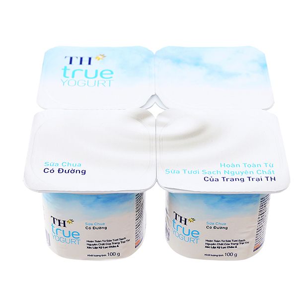 Sữa chua ăn TH True Milk có đường 100g – Siêu Thị Genshai