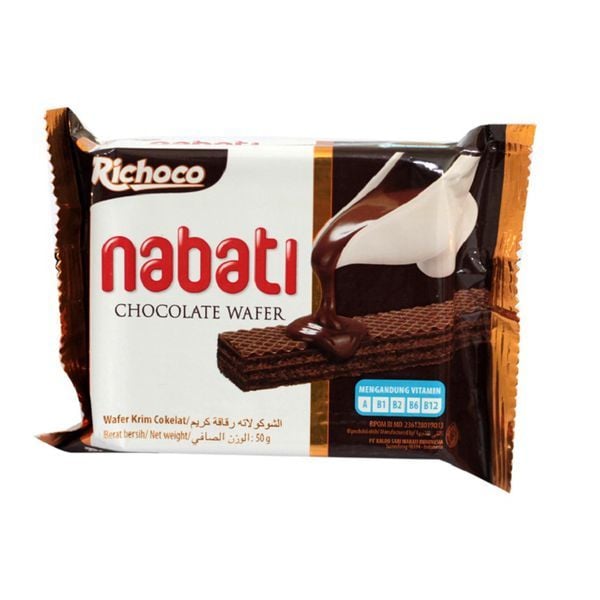 Bánh socola xốp Richoco Nabati wafer 52g – Siêu Thị Genshai