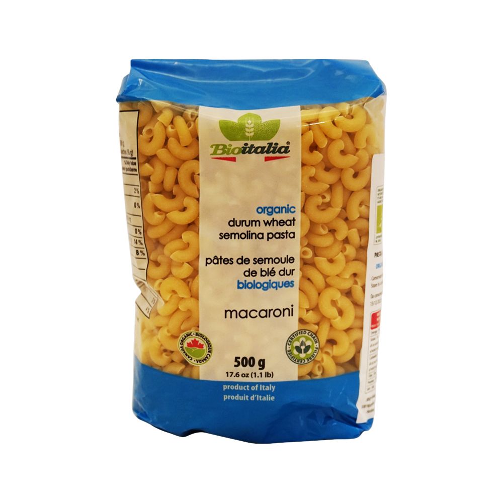 Nui Macaroni hữu cơ Bioitalia OGR Macaroni 500gr – Siêu Thị Genshai