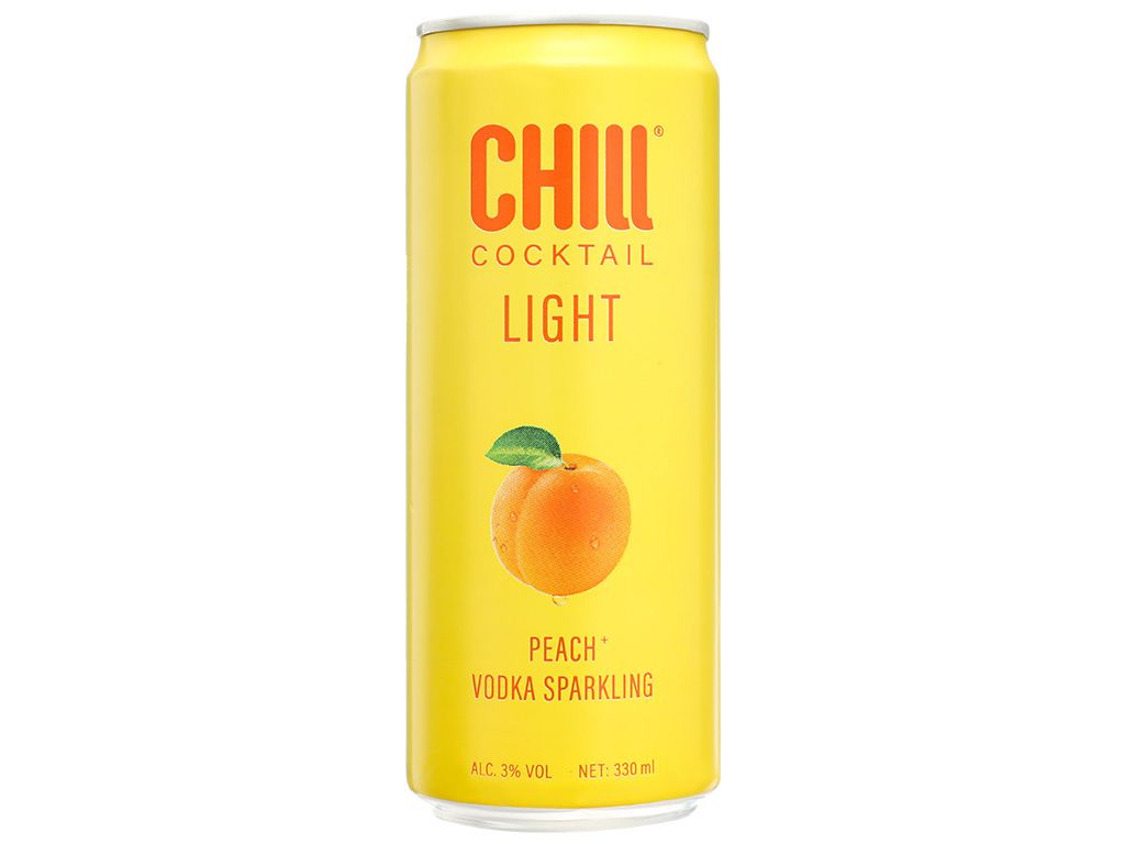 Chill Cocktail Light Peach & Vodka 330ml – Siêu Thị Genshai