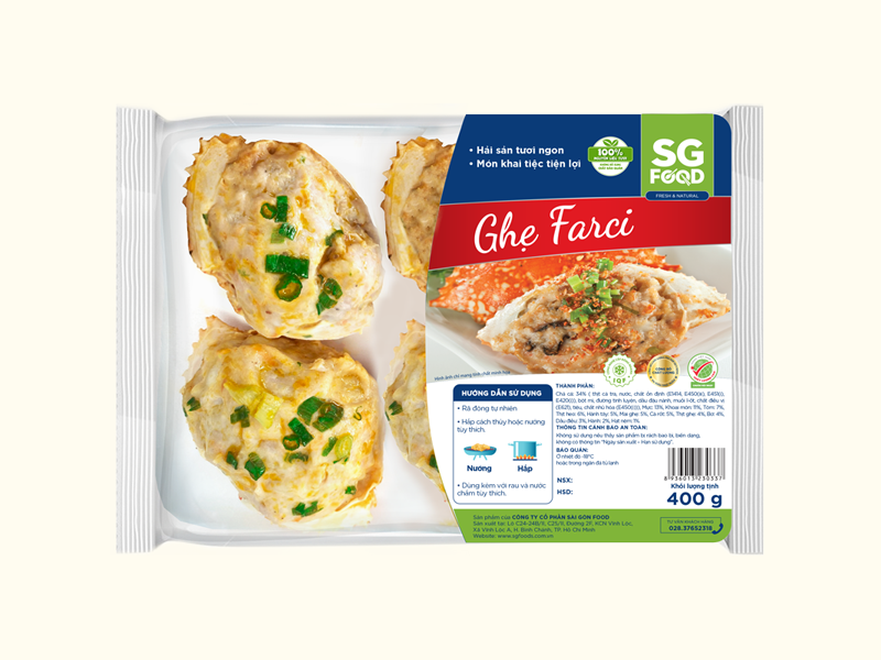 Ghẹ Farci 400g SG Food – Siêu Thị Genshai