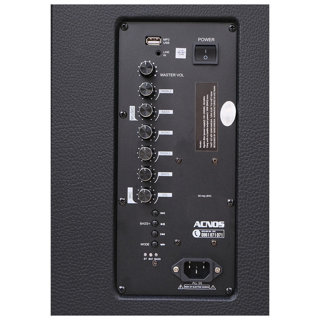 Dàn âm thanh di động ACNOS CS121 – Soncamedia