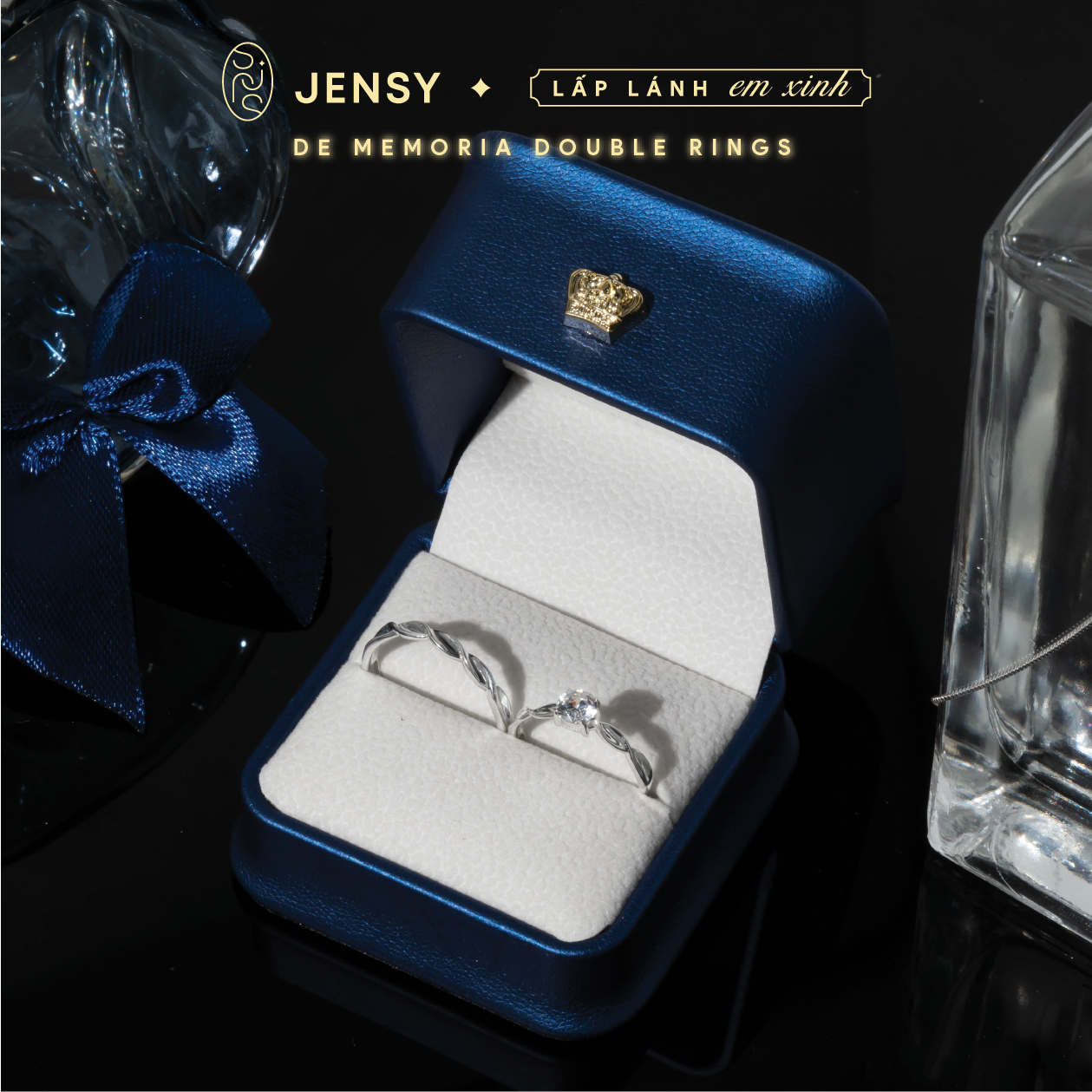 Nhẫn Đôi Bạc S925 NDJ3, Nhẫn Đôi Bạc Nam Nữ Tình Yêu – Jensy.vn