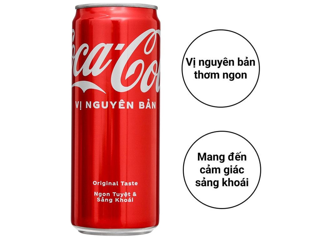 Nước ngọt Coca Cola 320ml/lon ( 24 lon/thùng ) – NAM KHANG LONG ONLINE