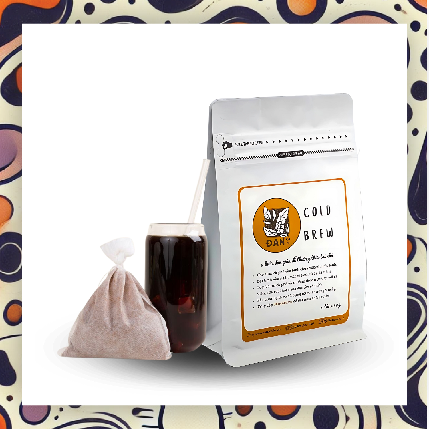 Cà phê Cold brew túi lọc nguyên chất 100% không tẩm ướp - thương hiệu ...