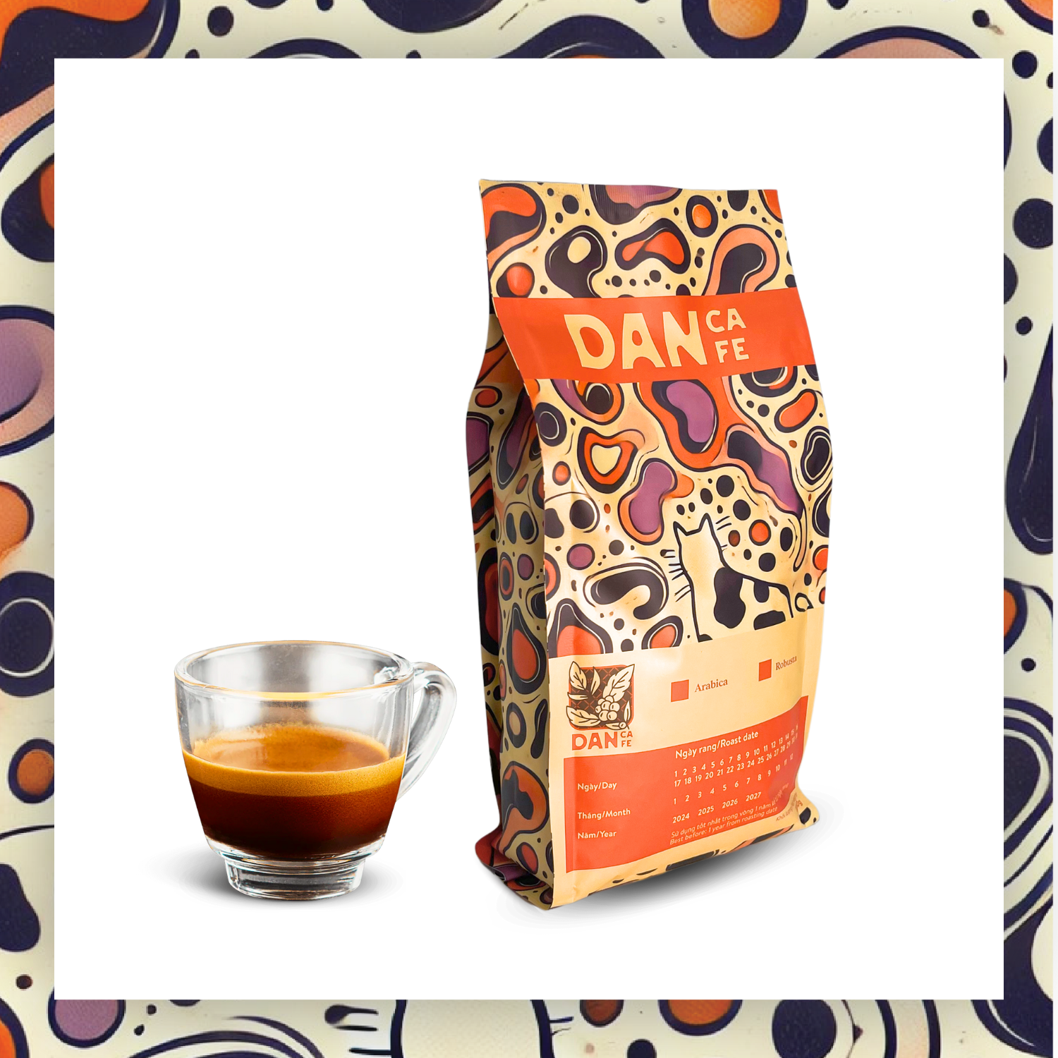 Cà phê Arabica nguyên chất 100% không tẩm ướp - thương hiệu Dancafe