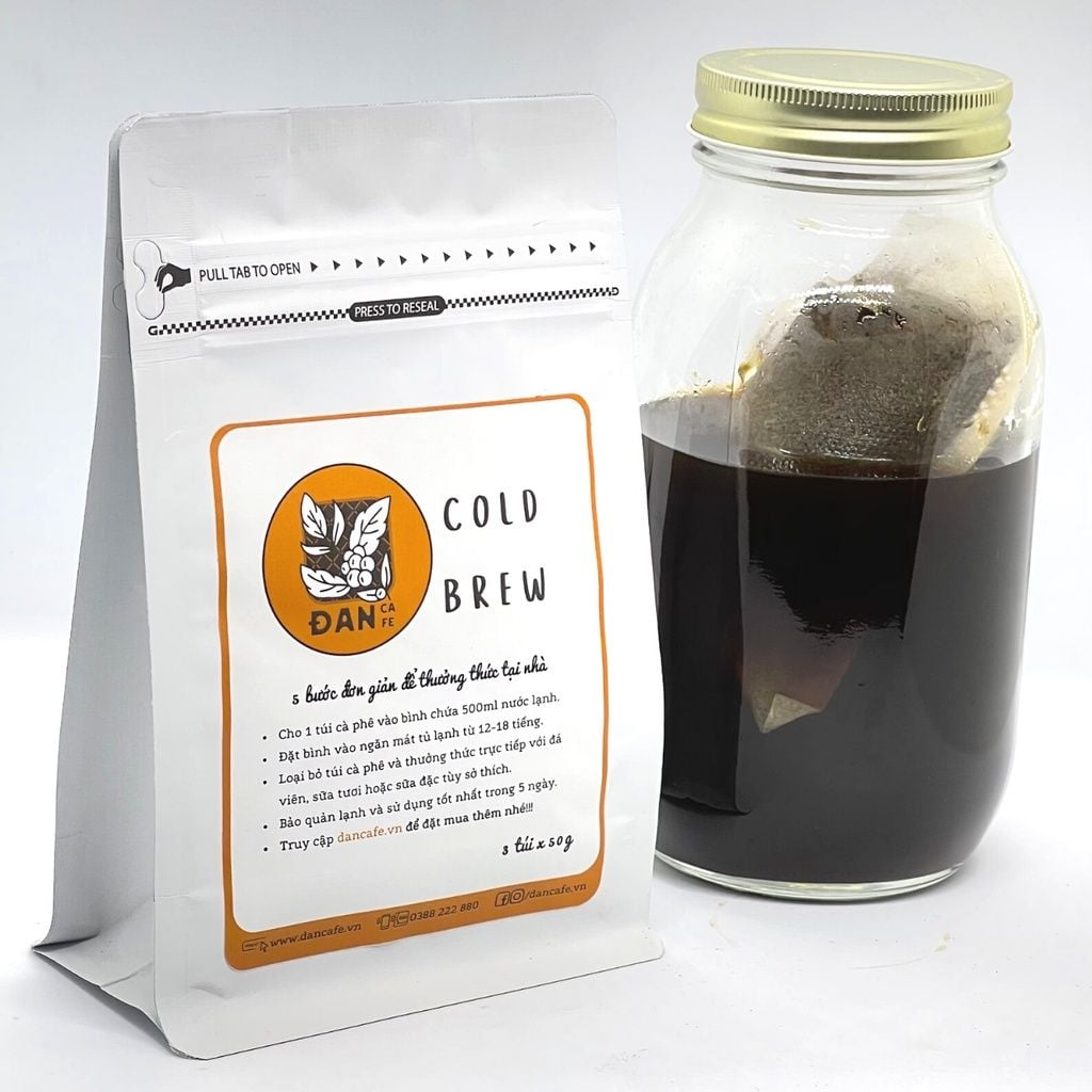 Cà phê Cold brew túi lọc nguyên chất 100% không tẩm ướp - thương hiệu ...