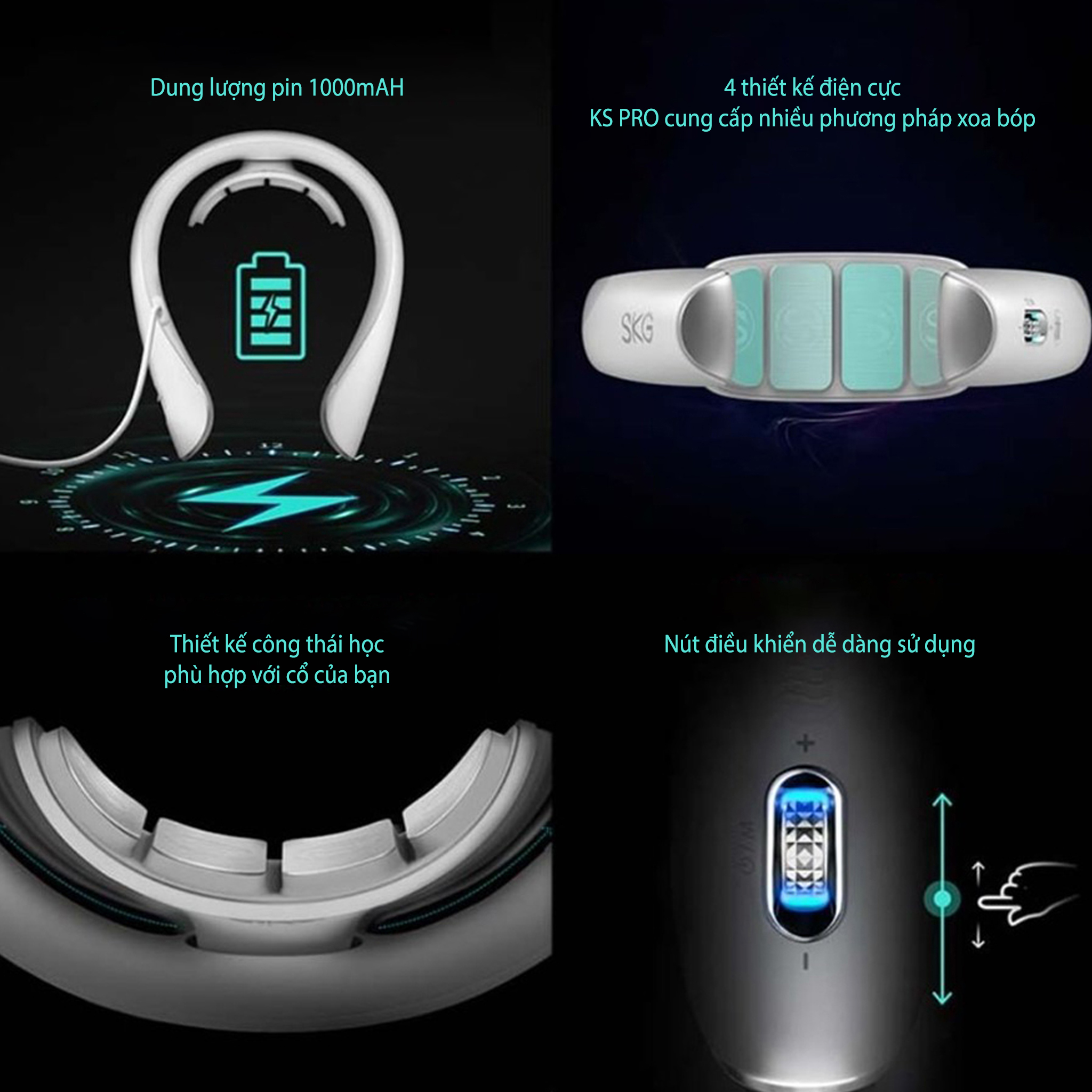 Máy massage cổ SKG K5-PRO KATA - Thiết bị chính hãng CE