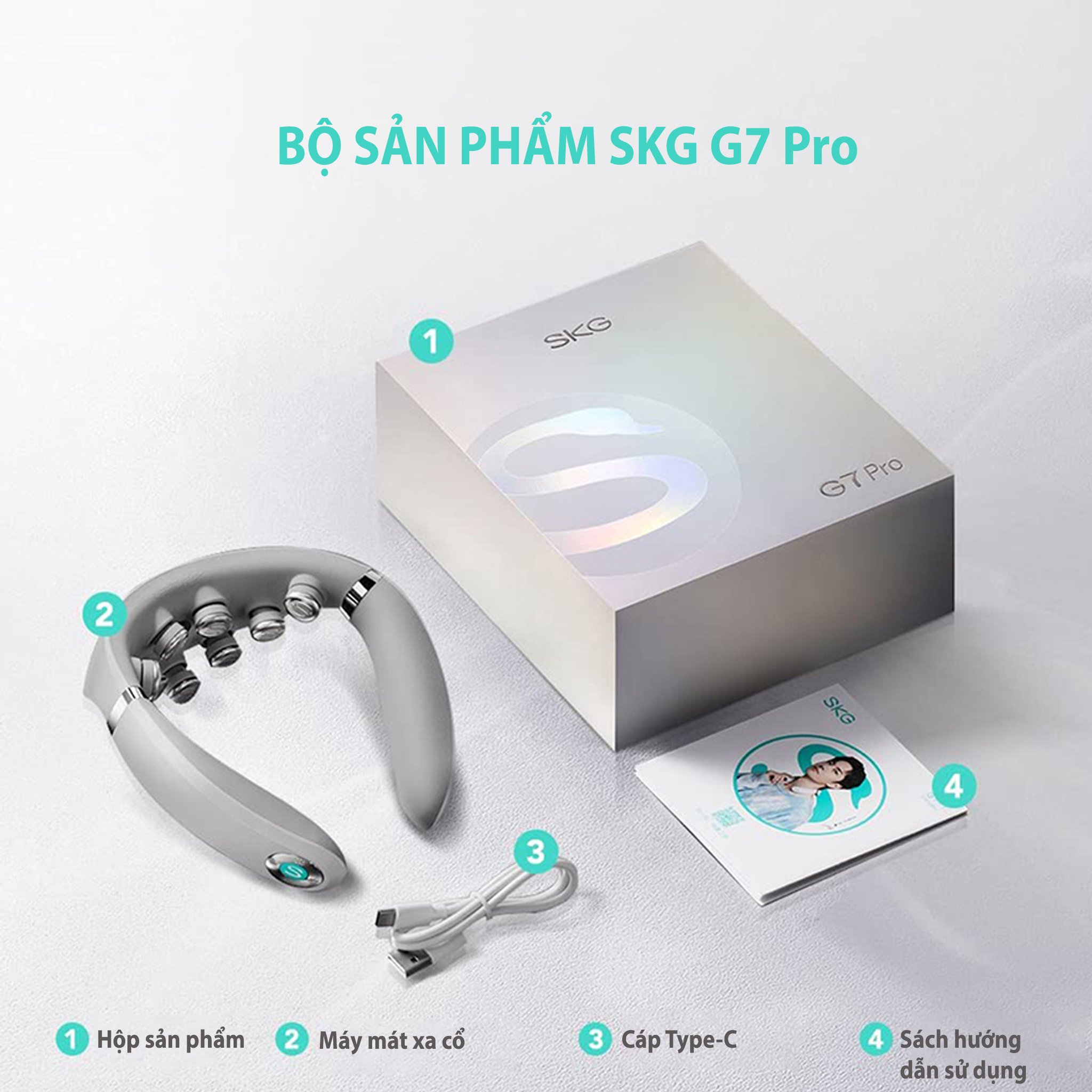 Máy massage Cổ SKG G7 PRO-E KATA - Thiết bị chính hãng CE