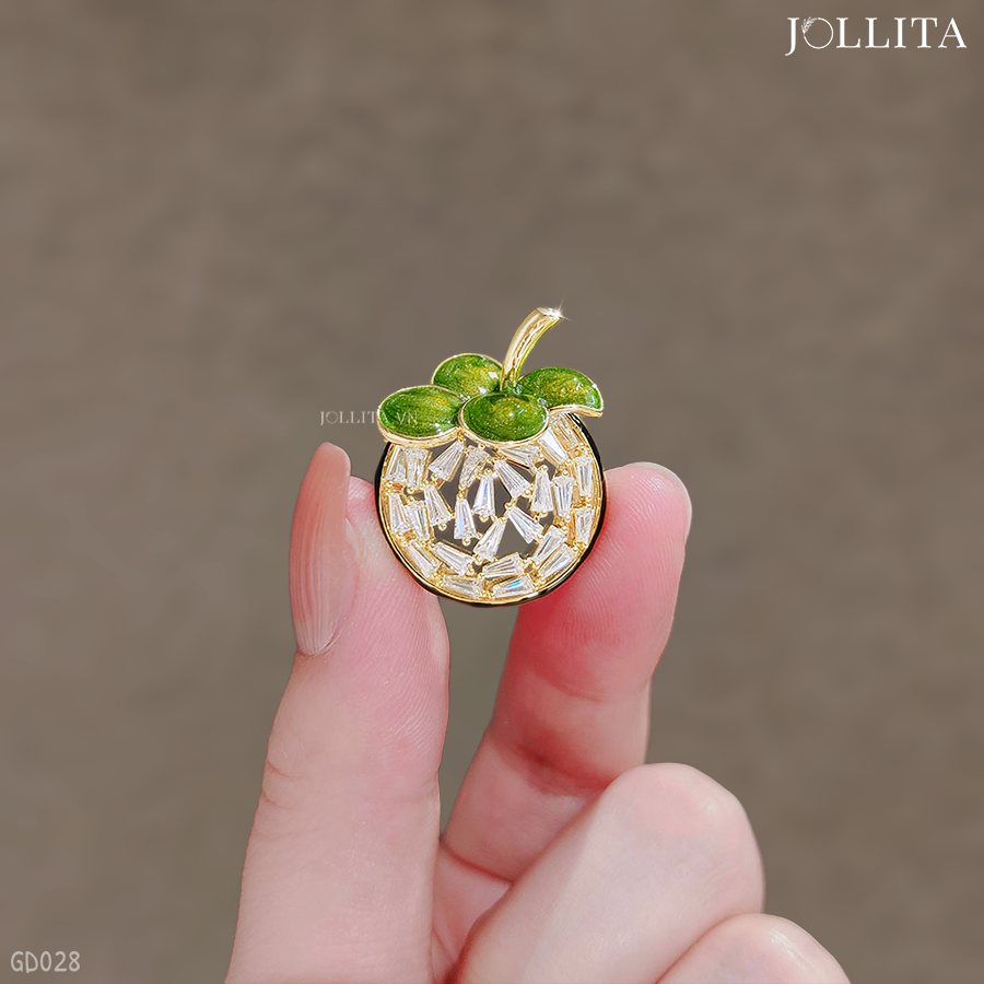 Ghim cài áo quả măng cụt dễ thương – Jollita