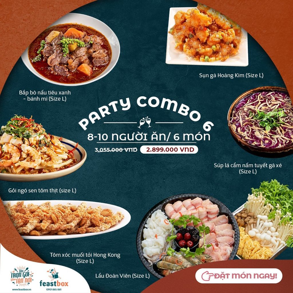 Party Combo 6 - Set Á 6 Món – FEAST BOX
