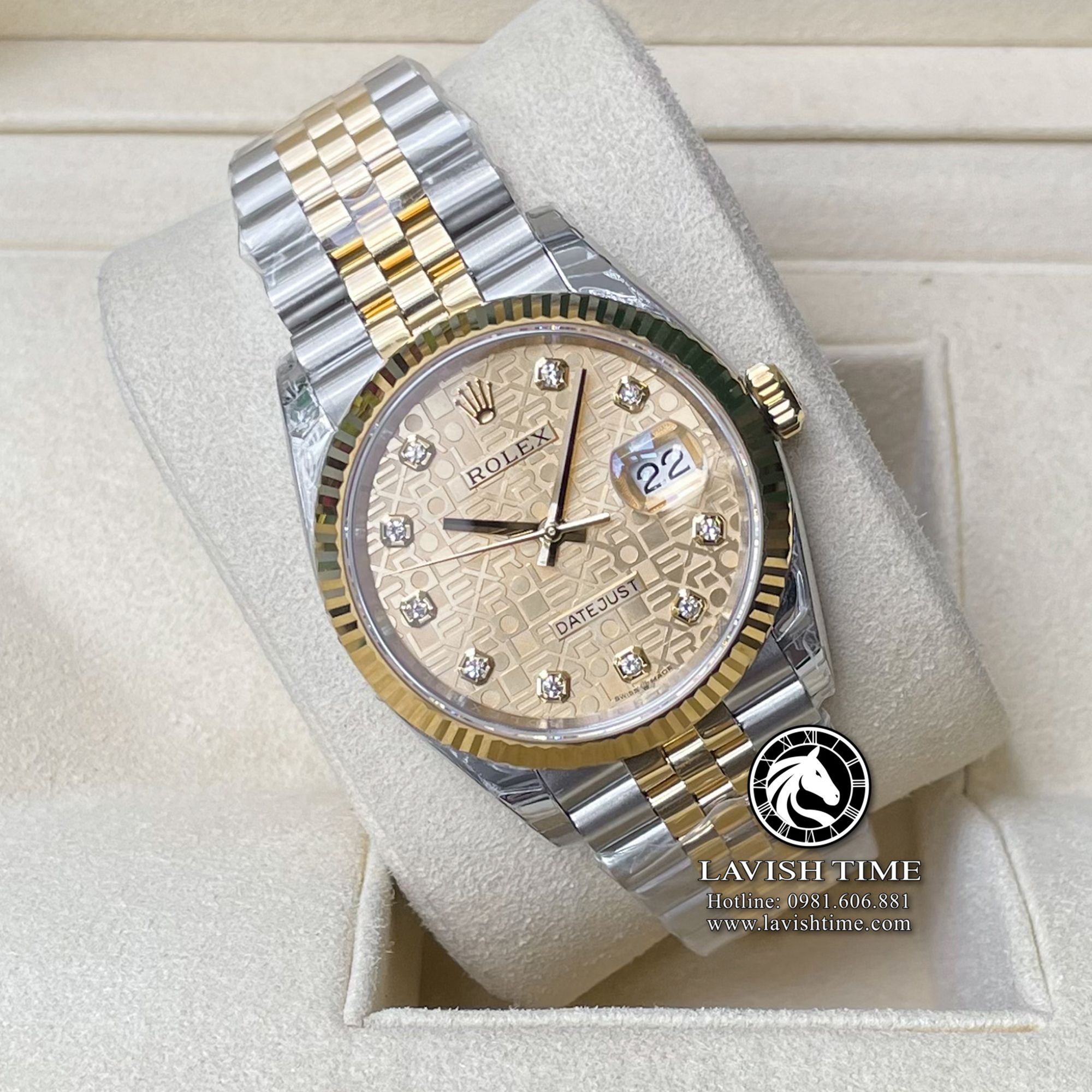 Đồng Hồ Rolex Datejust 36mm 126233-0033 Rep 1:1 Cao Cấp Vỏ Demi Vàng K – Lavish Time