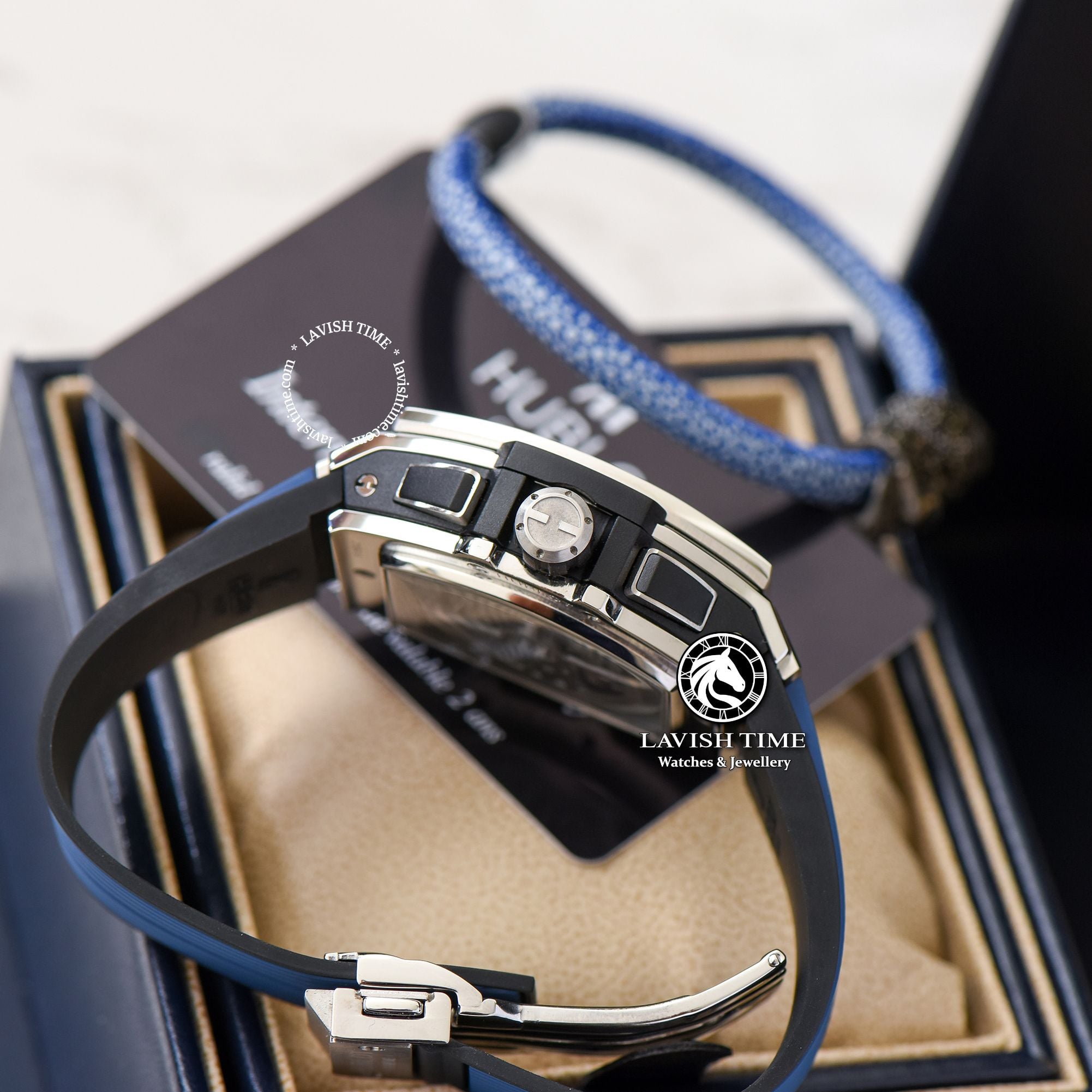 Đồng Hồ Hublot Spirit Of Big Bang 42mm Rep 1:1 Chế Tác Vỏ Bạc Mặt Xanh – Lavish Time