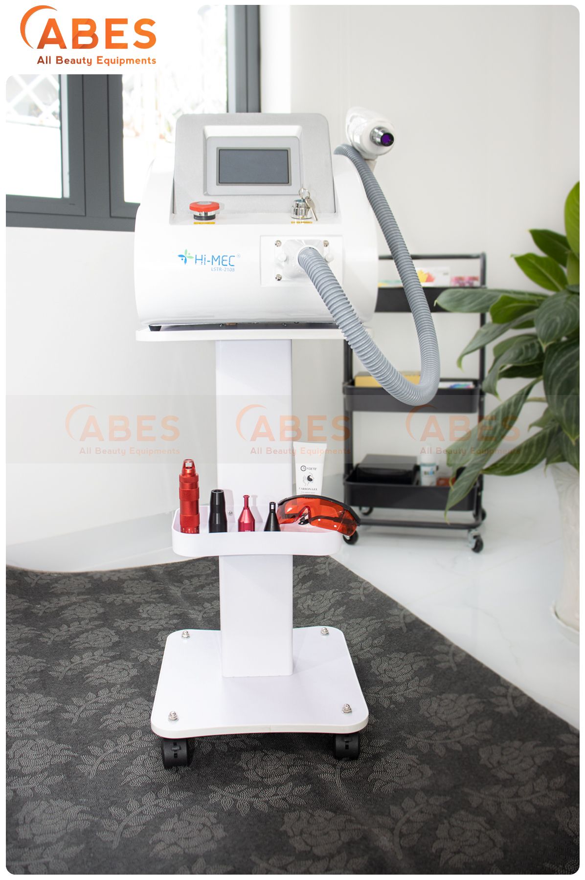 Xe đẩy để máy spa mặt gỗ HMST-2001 – Thiết Bị Thẩm Mỹ & Y Tế ABES