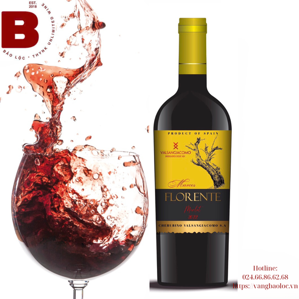 RƯỢU VANG FLORENTE MERLOT – Bảo Lộc