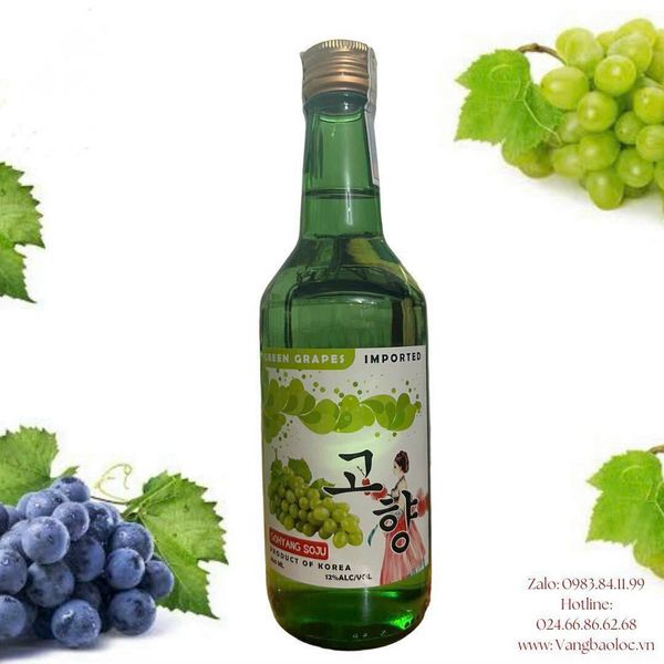 GOHYANG SOJU GREEN GRAPES 360 ML – Bảo Lộc