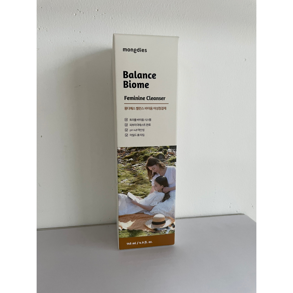 Dung dịch vệ sinh phụ nữ Mongdies Balance Biome Feminine Cleanser 145mlDung dịch vệ sinh phụ nữ ...
