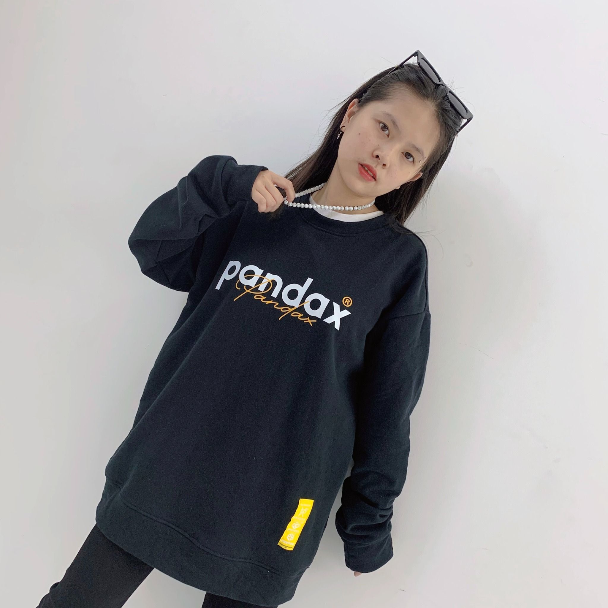 PANDAX BIG LOGO SWEATER - BLACK – pandax