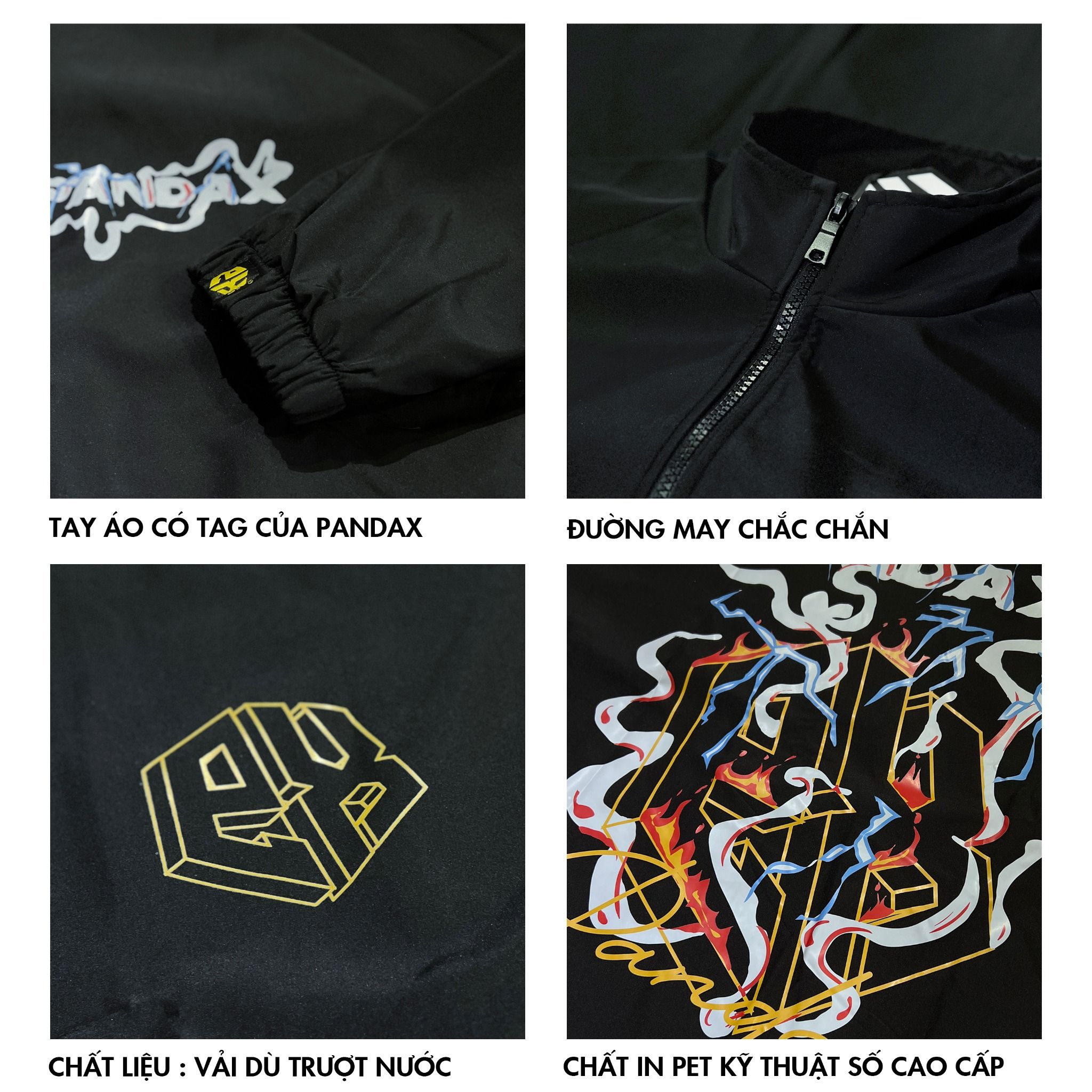 JACKET PANDAX BASIC - BLACK – pandax