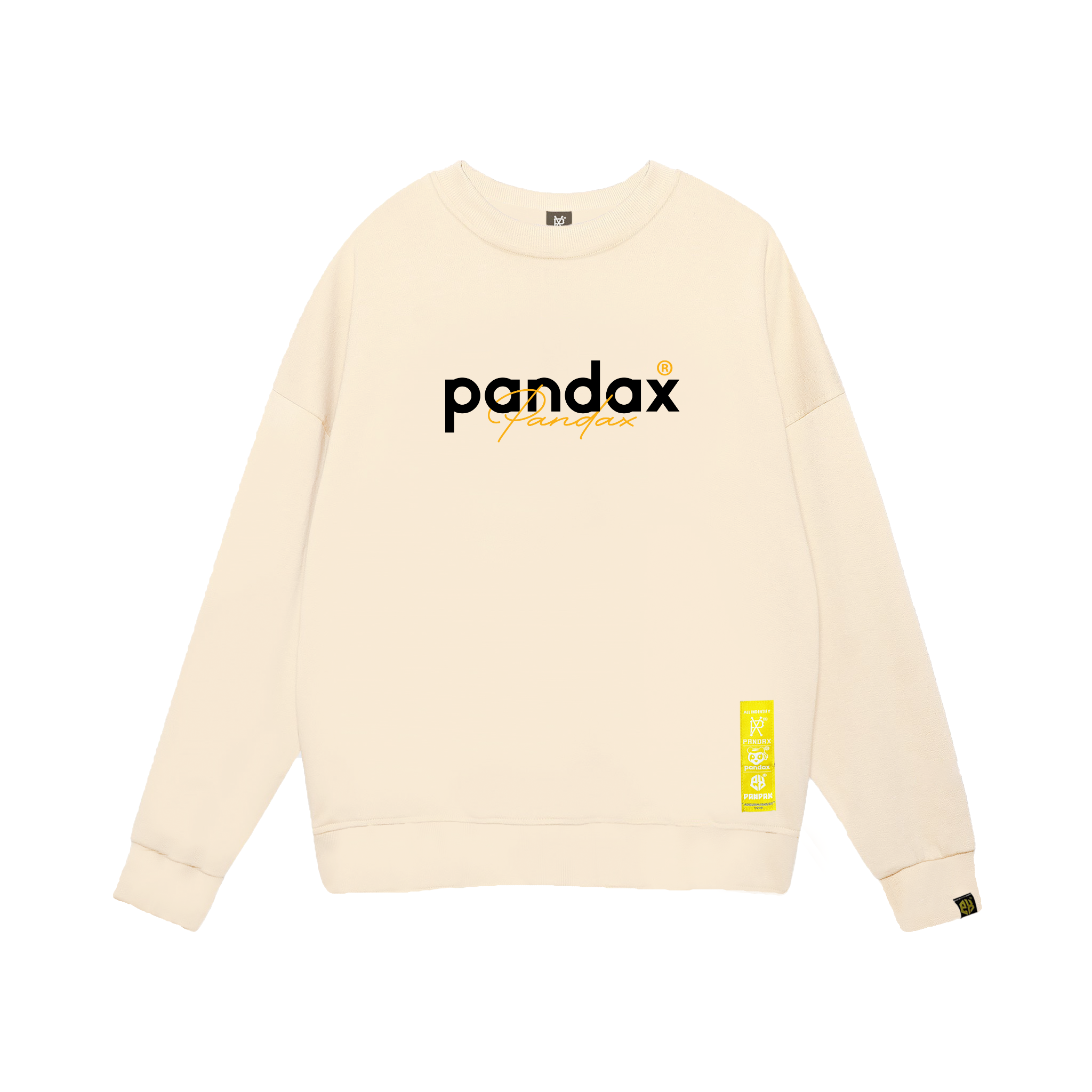 PANDAX BIG LOGO SWEATER - TAN – pandax