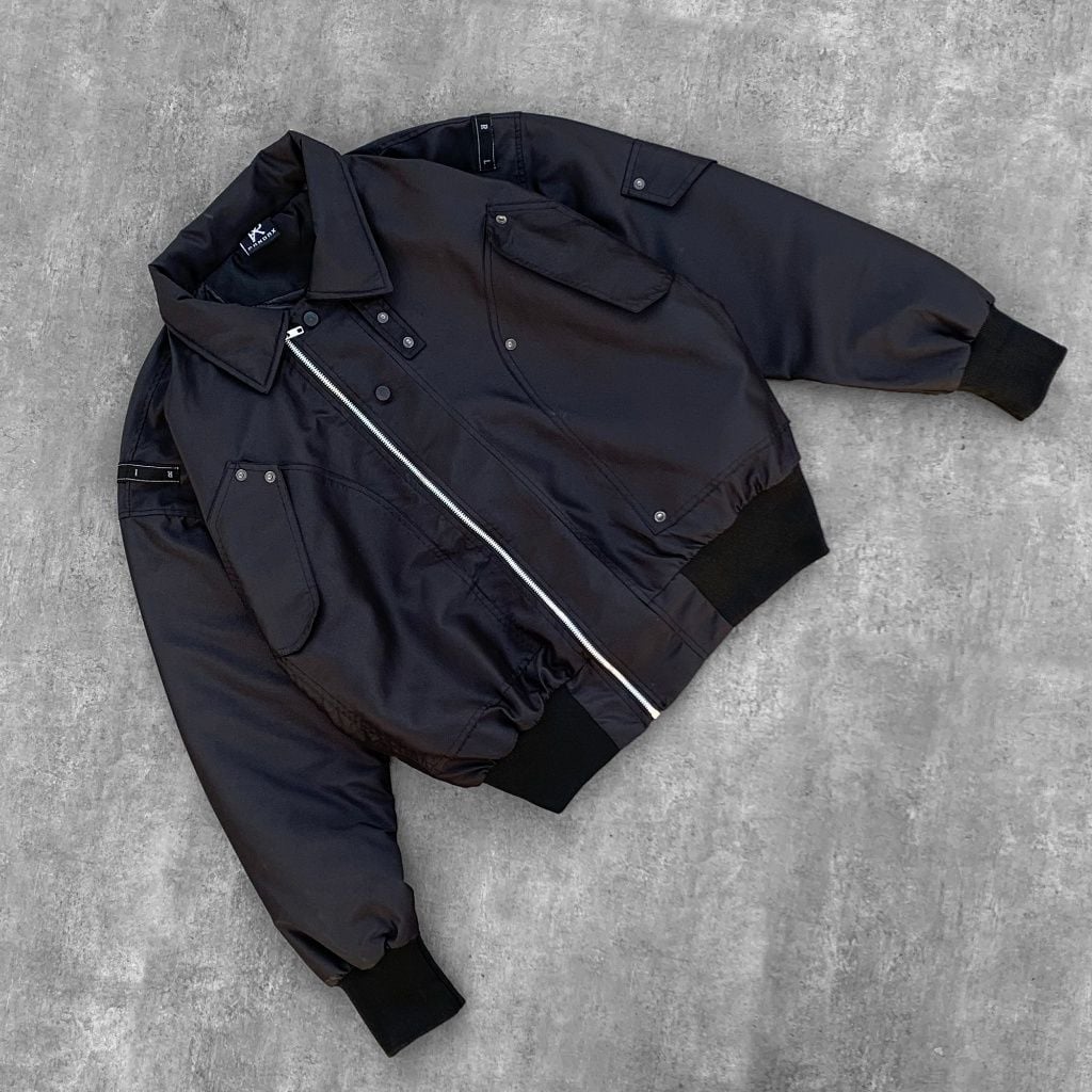 Áo khoác bomber varsity pilot nam form rộng retro boxy vintage oversiz ...