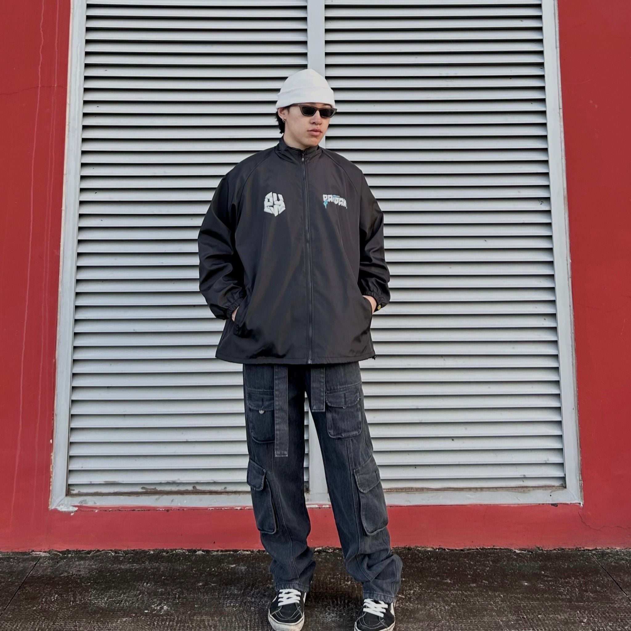 PANDAX WATER LOGO JACKET - BLACK – pandax