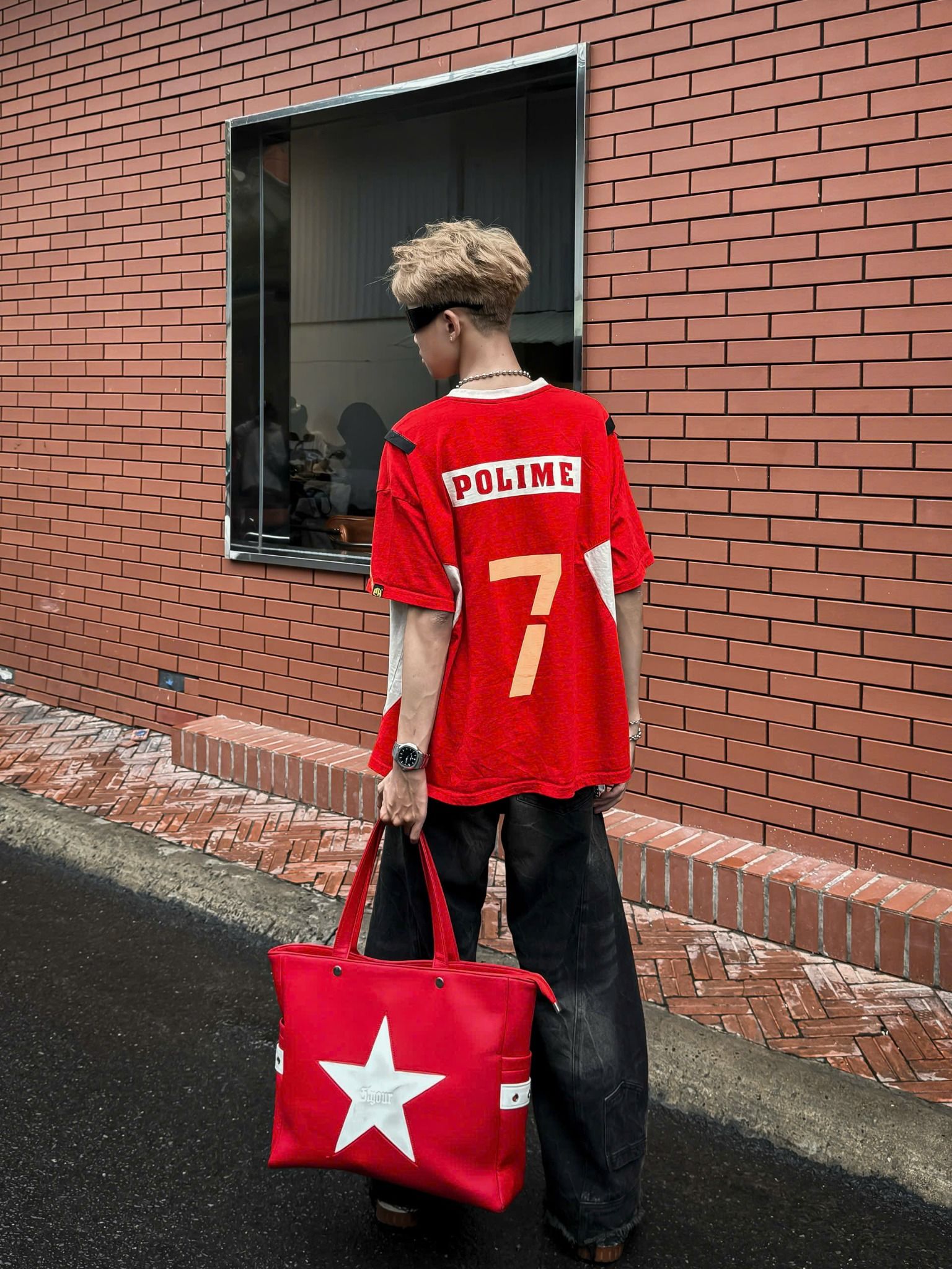 Áo thun jersey boxy block core oversize form boxy unisex pandax polime