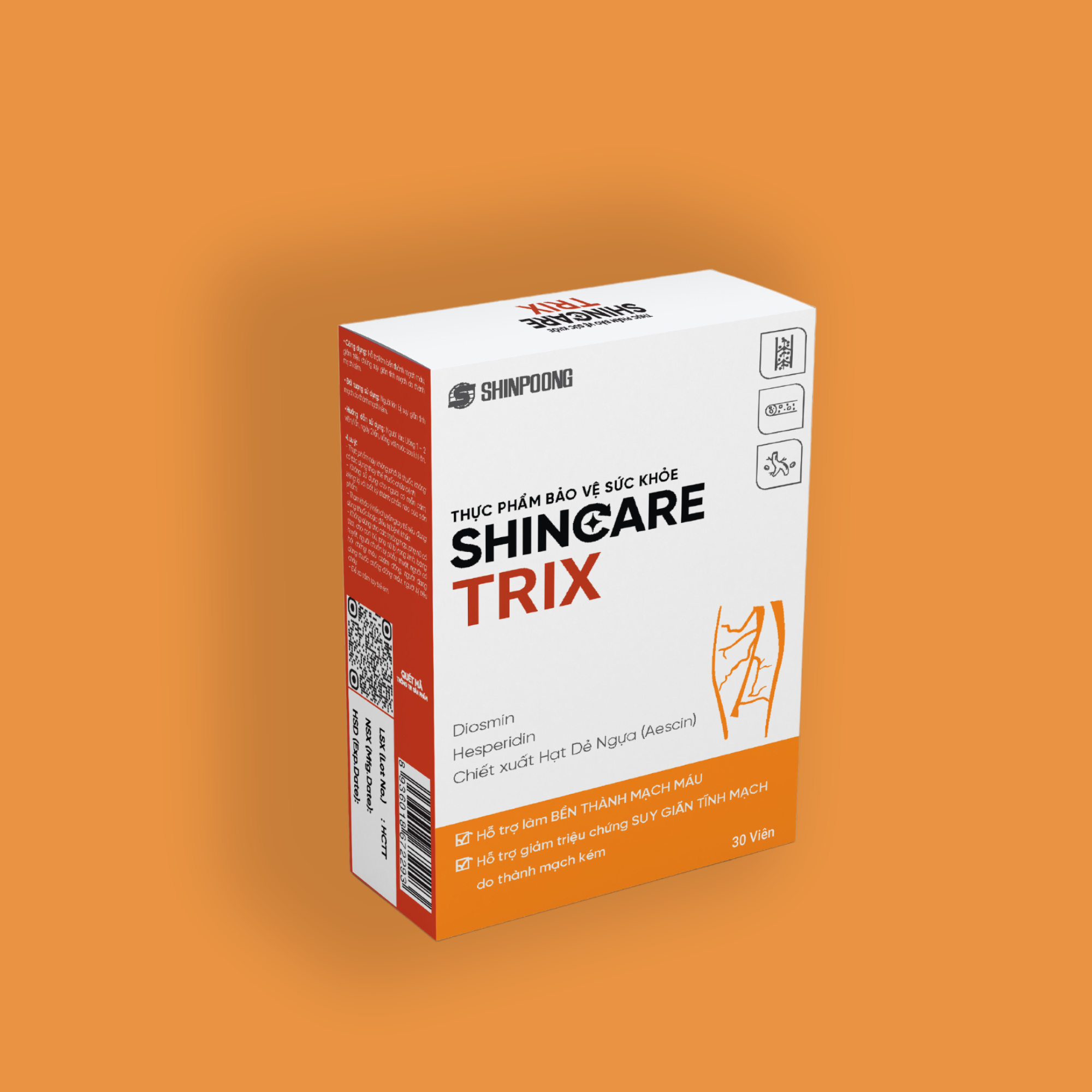 SHINCARE TRIX - Hỗ trợ bền thành mạch máu, giảm suy giãn tĩnh mạch ...