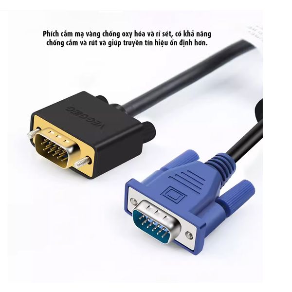 Cáp VGA 1,5m chuân 3+6 VEGGIEG VV202 – Công ty Vĩnh Hoàng