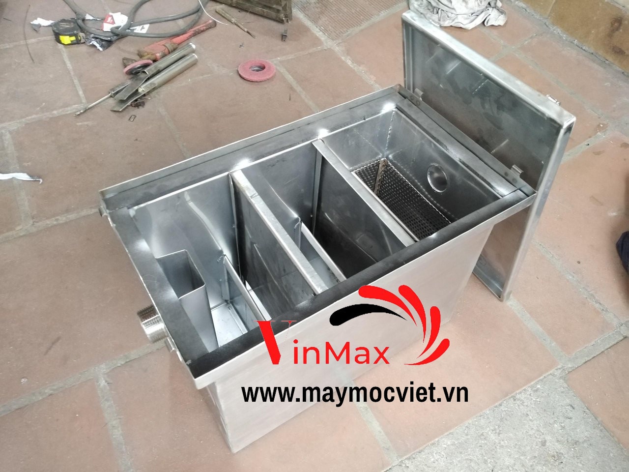 Bẫy mỡ, bể tách mỡ inox Vinmax VMTM – Vinmax- maymocviet.vn