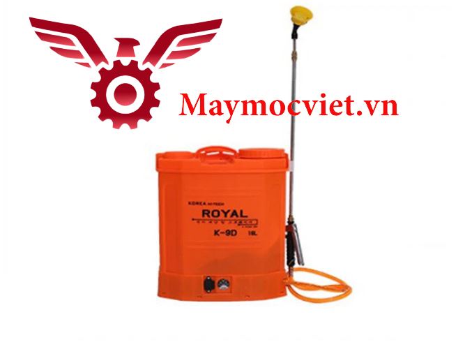 Bình Xịt điện 9 Lit Royal K 9d Vinmax Maymocviet Vn